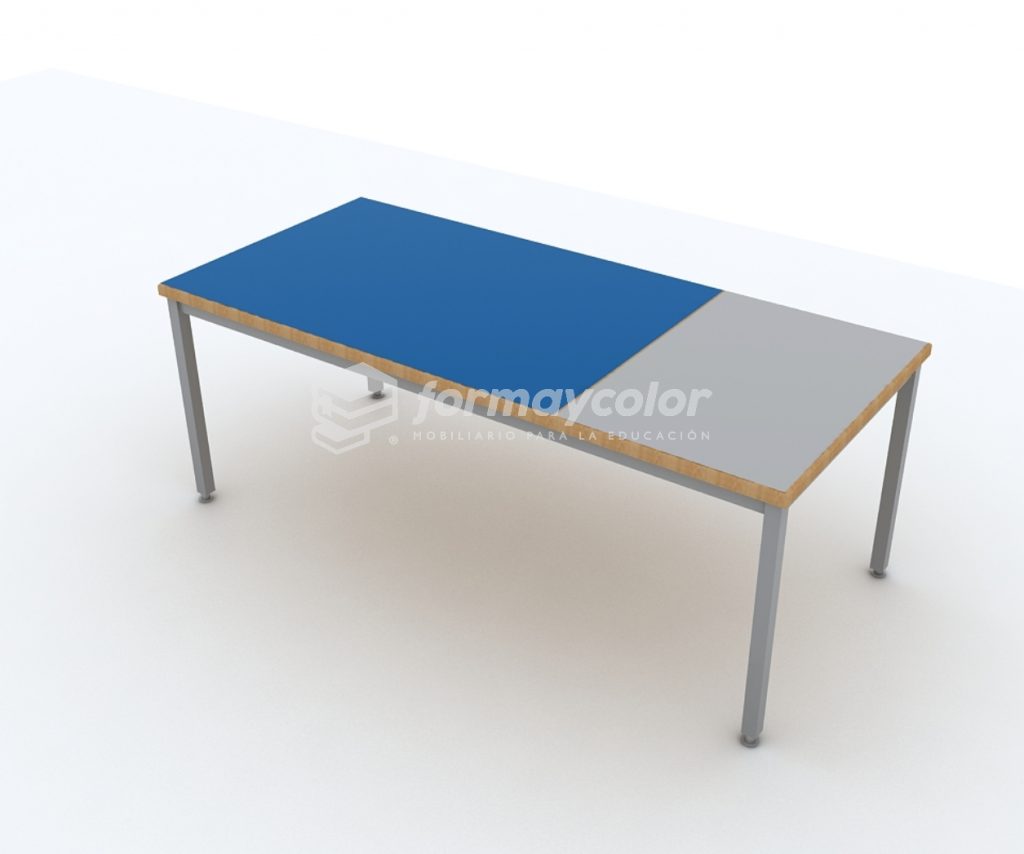 MESA RECTANGULAR - BICOLOR - Forma y Color