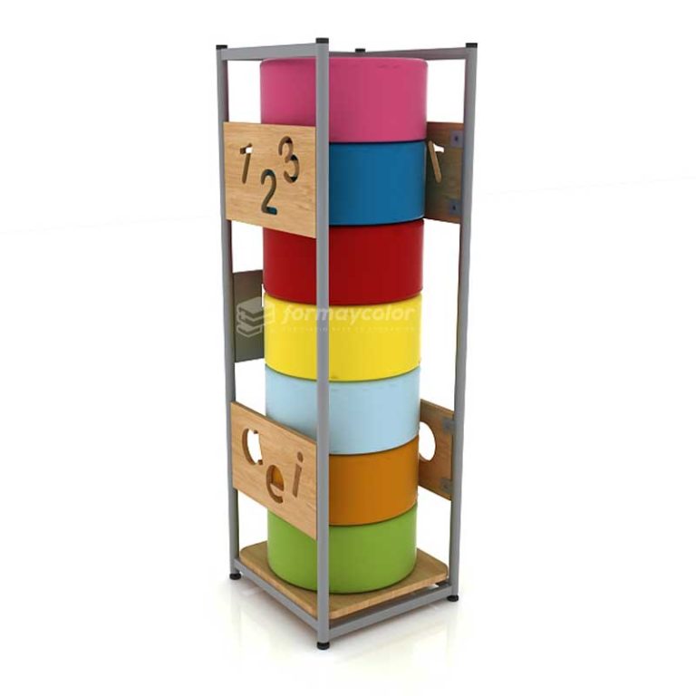 Organizador de Puff Infantil - Forma y Color