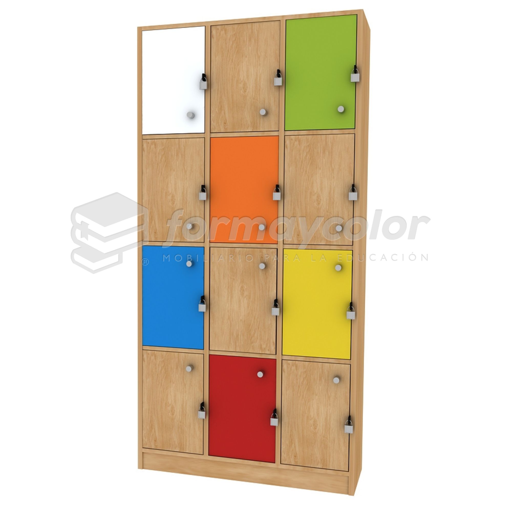 LOCKER 4X3 L Porta Candado - Forma y Color